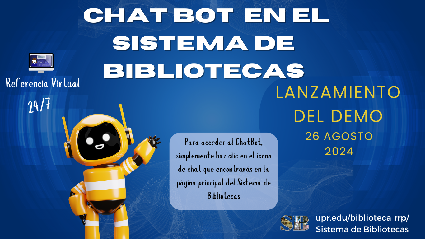 Lanzamiento del Chat Bot en el Sistema de Bibliotecas